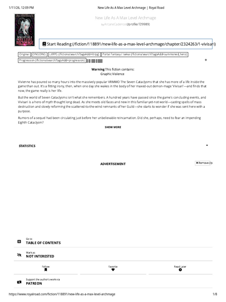 New Life as a Max Level Archmage _ Royal Road | PDF