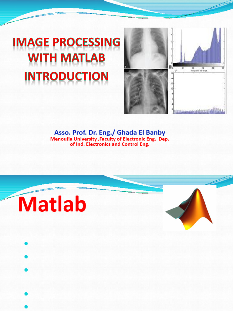 Lect_3image Processing Based Matlab | PDF | Matrix (Mathematics) | Matlab