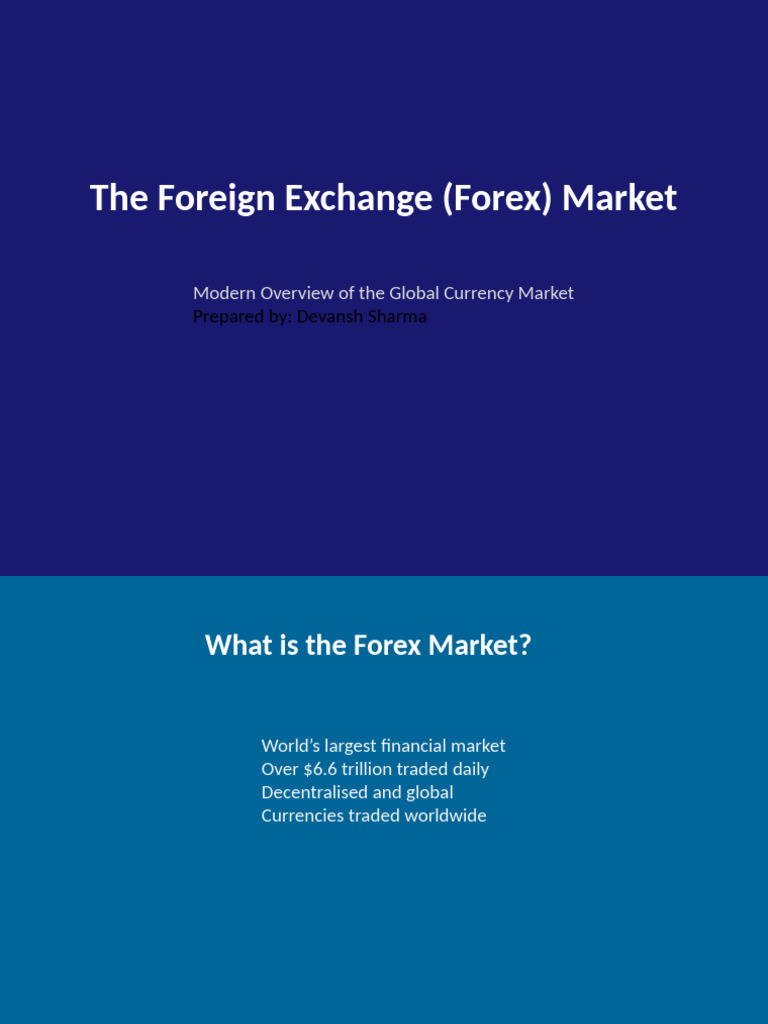 Overview of the Forex Market Essentials | PDF