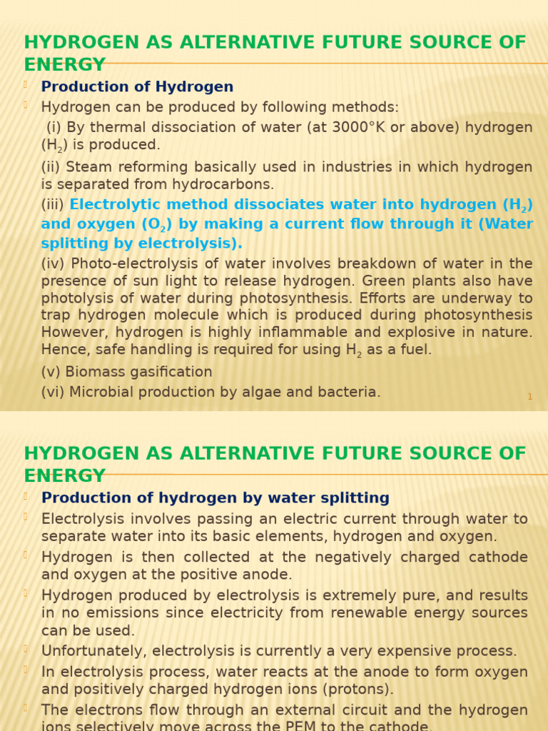 Hydrogen Production and Fuel Cells Explained | PDF | Fuel Cell | Hydrogen