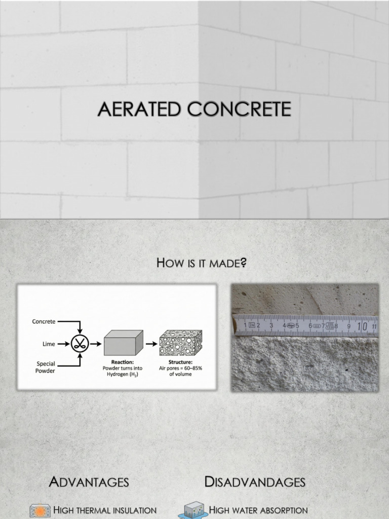 Aerated Concrete - Prezentacja | PDF