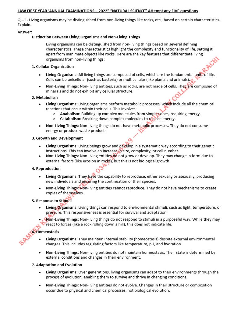 Natural Science Solved | PDF | Immune System | Atoms