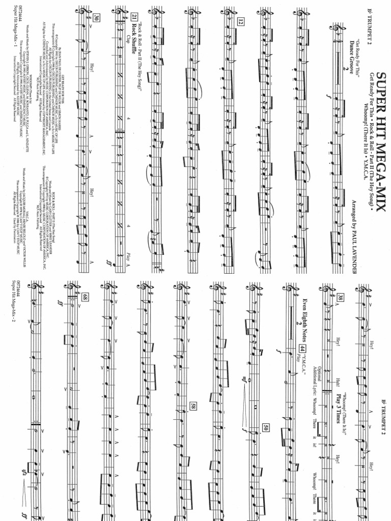 Super Hit Mega Mix-trompeta 2 | PDF