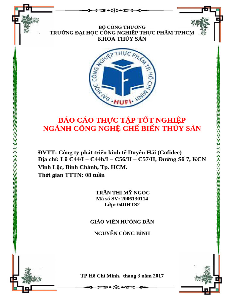 Bao Cao Thuc Tap_TRAN THI MY NGOC | PDF