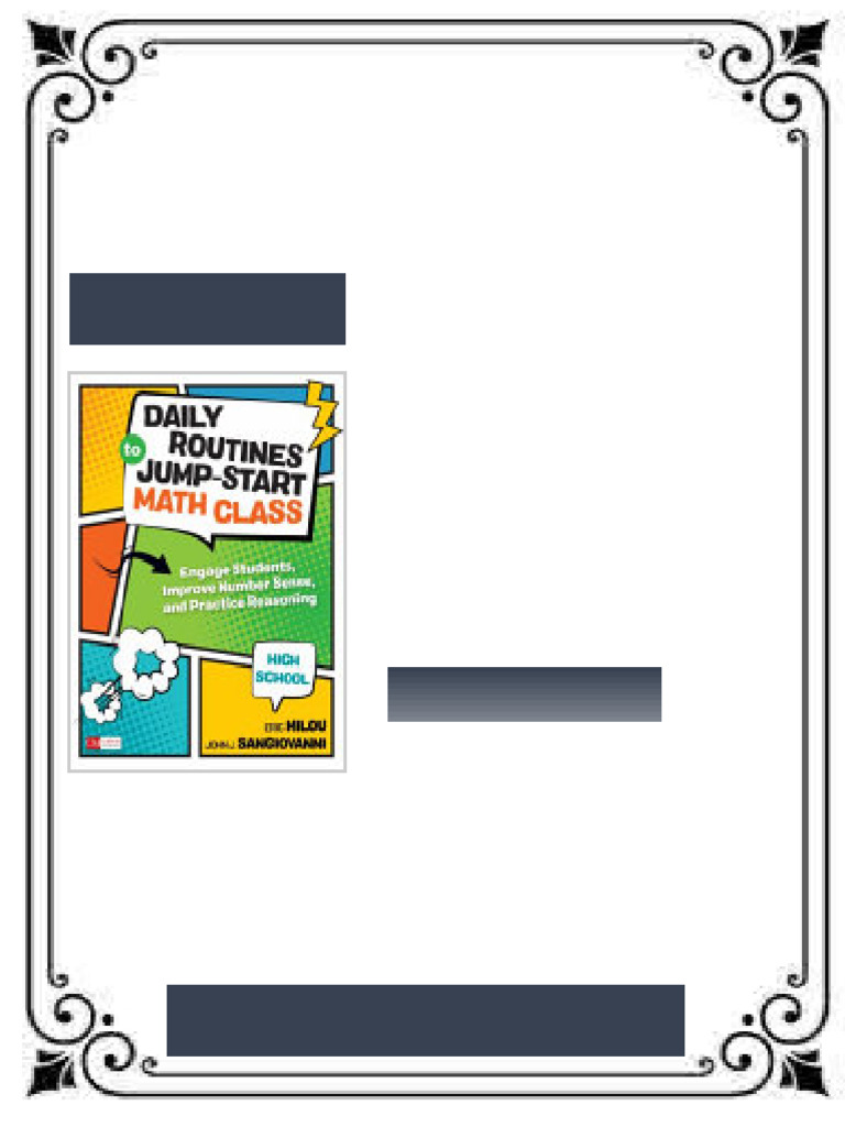Daily Routines to Jump Start Math Class High School 1st Edition Eric Milou eBook original pdf ...
