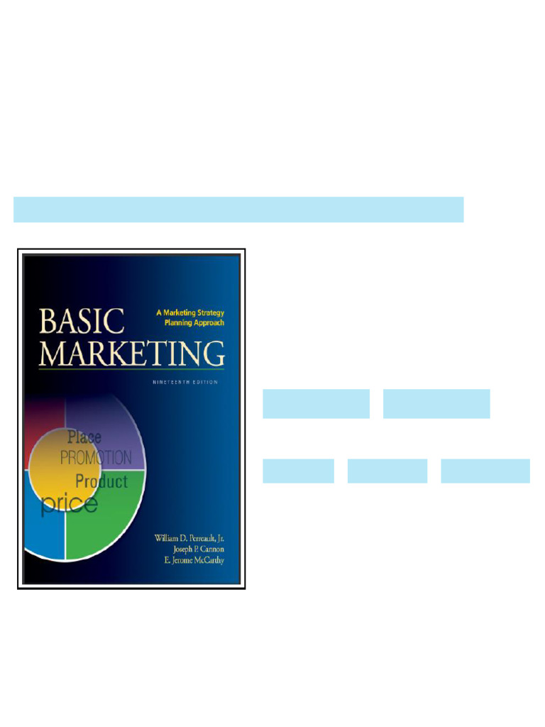 (Test Bank) BASIC MARKETING A Marketing Strategy Planning Approach 19th ...