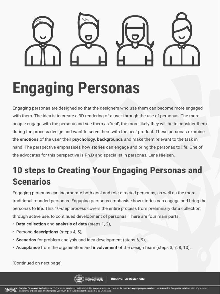 2.3b. Engaging Personas | PDF | Design Thinking | Creative Commons License