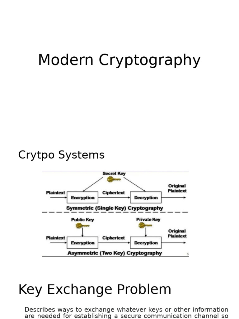 4 Modern Cryptography | PDF | Key (Cryptography) | Public Key Cryptography