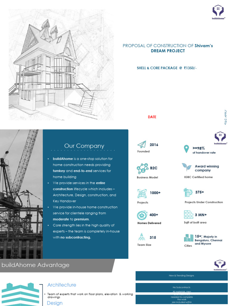 Custom Shell & Core Construction Proposal | PDF | Wall | Pipe (Fluid ...