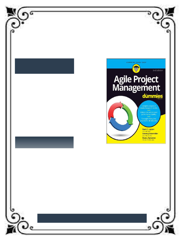 Agile Project Management For Dummies 3rd Edition Mark C Layton eBook ...