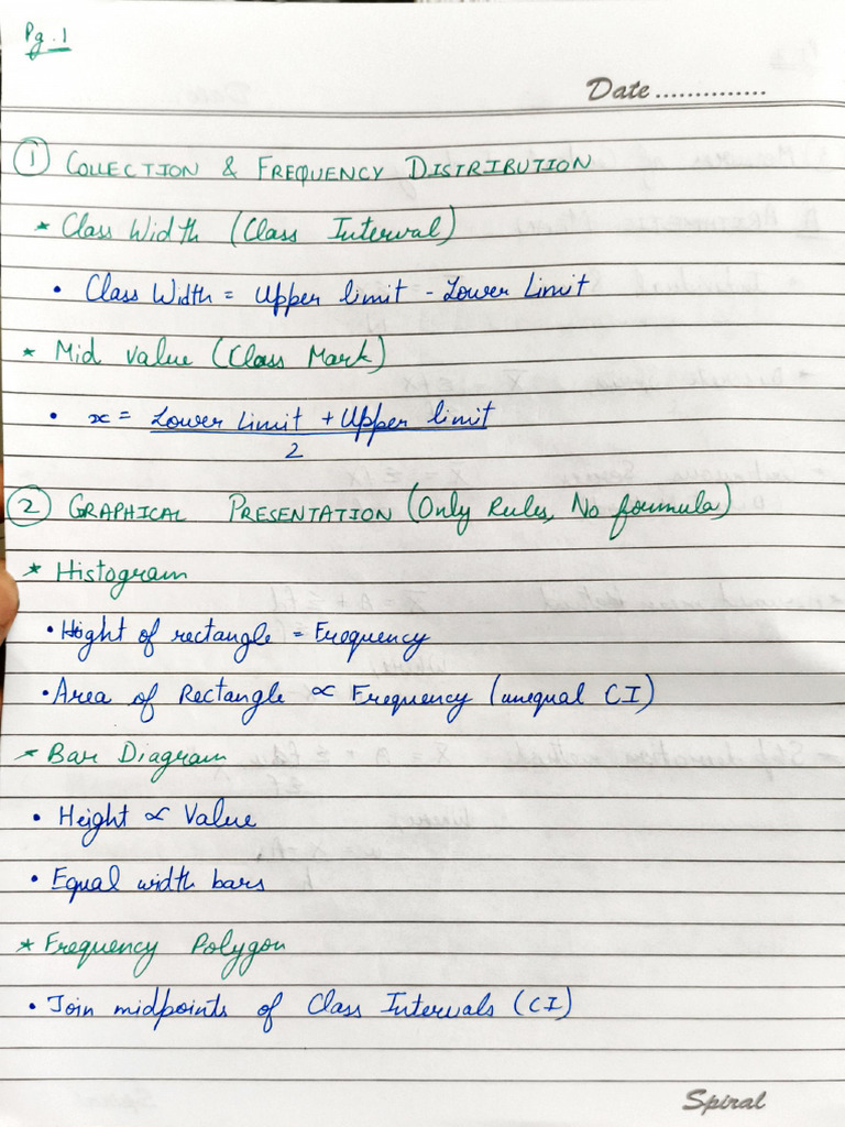 Unit 1 Formulas | PDF