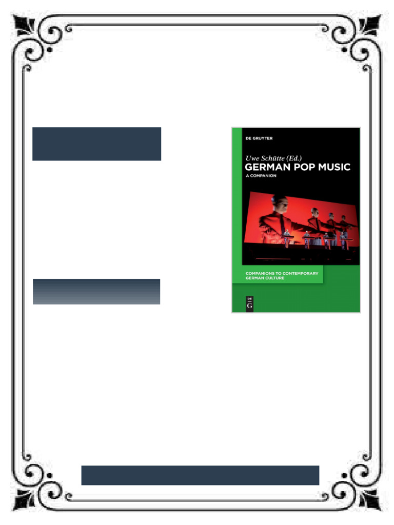 German Pop Music A Companion 1st Edition Uwe Schütte eBook enhanced ...