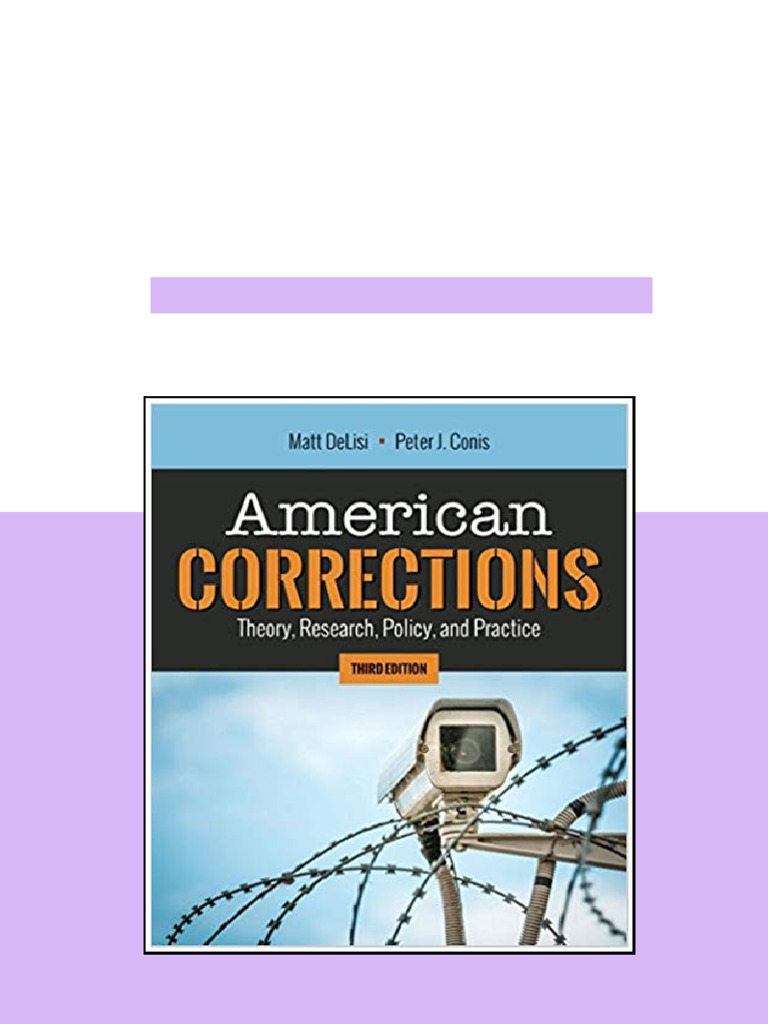 (eBook PDF) American Corrections: Theory, Research, Policy and Practice ...