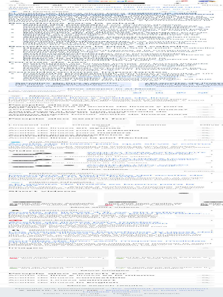 Aceite de Linaza Pata Que Sirve - Google Search | PDF