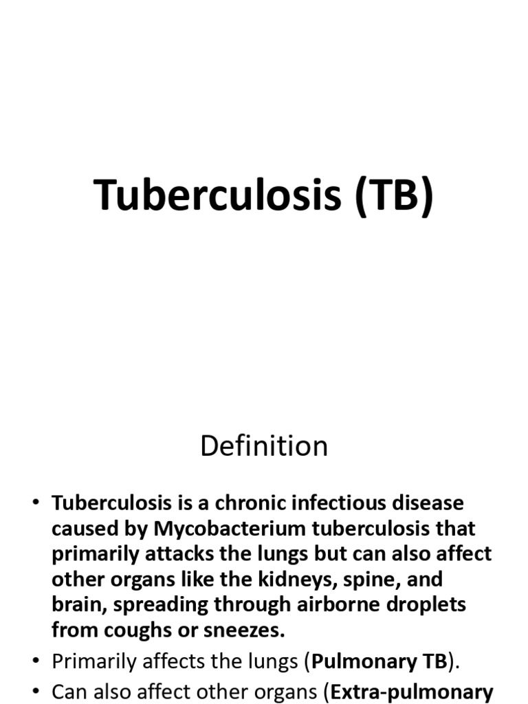 Understanding Tuberculosis: Causes & Types | PDF | Tuberculosis ...