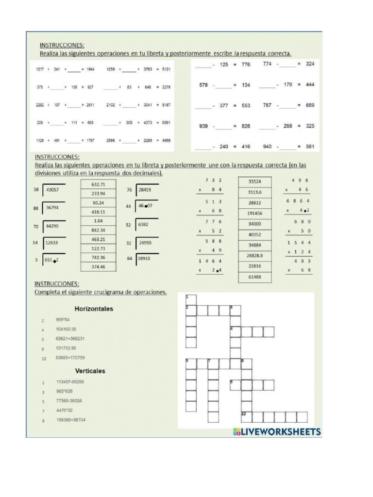 OPERACIONES BÁSICAS2 | PDF