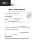 Guyana Police Clearance Application Guide | PDF