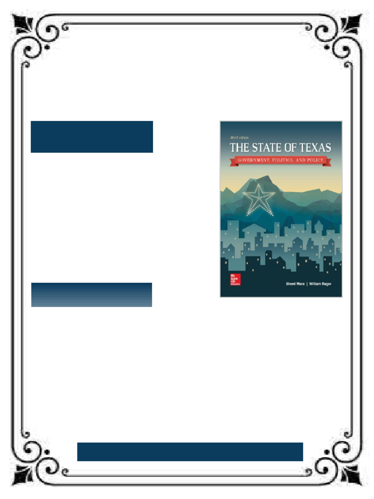 The State of Texas: Government, Politics, and Policy Sherri Mora eBook ...