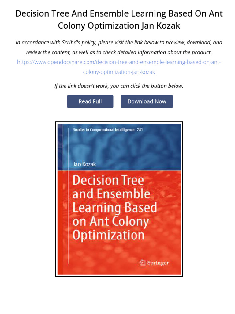 Decision Tree and Ensemble Learning Based on Ant Colony Optimization ...