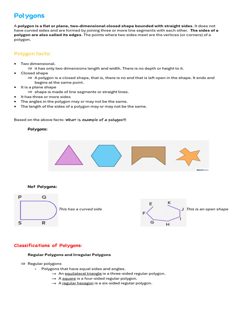 Polygons | PDF | Polygon | Shape