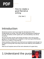 Narrative Writing Structure Guide | PDF