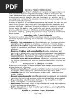Basis of Schedule Guideline Template | PDF