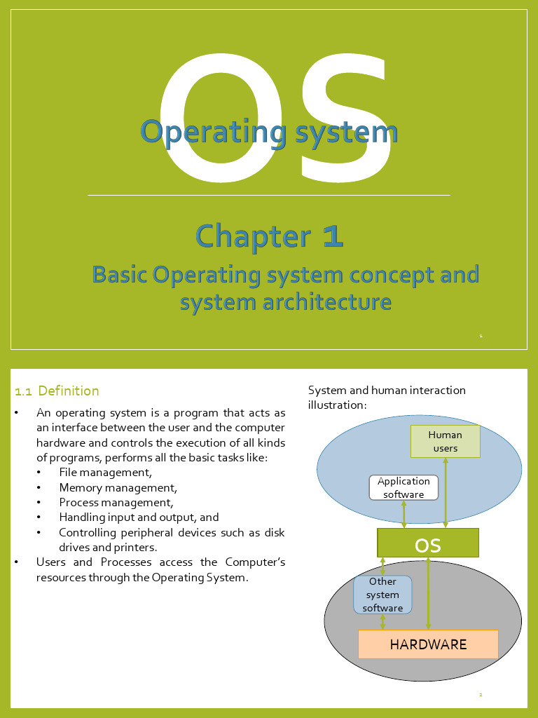 Chapter 1 Operting System Structure and Function | PDF | Operating ...