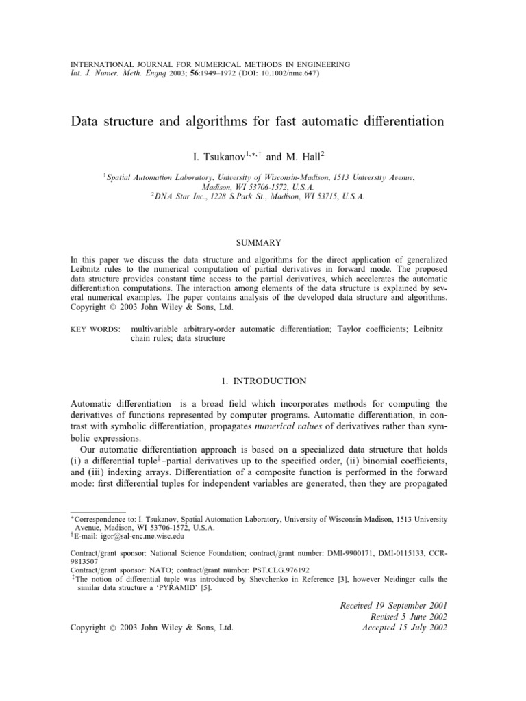 Numerical Meth Engineering - 2003 - Tsukanov - Data Structure and ...