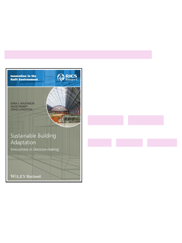 Sustainable Building Adaptation No Waiting Time | PDF