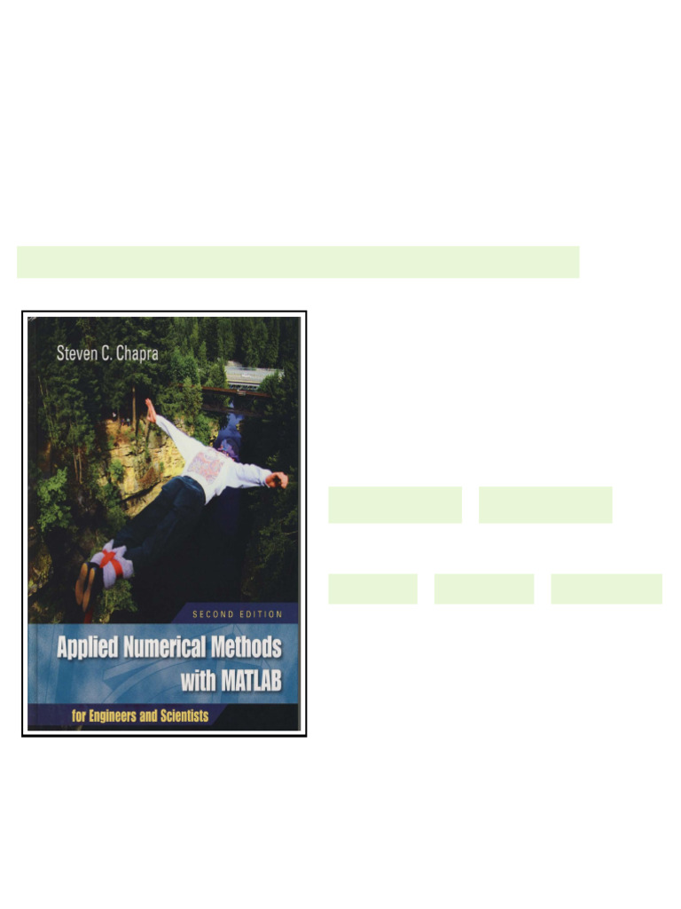 Applied Numerical Methods with MATLAB for Engineers and Scientists all ...
