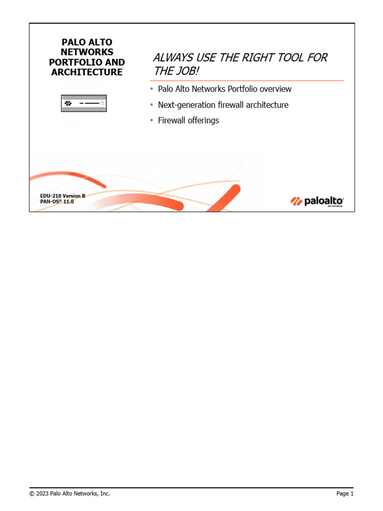 EDU 210 11.0b M01 Platform and Architecture | PDF | Firewall (Computing ...