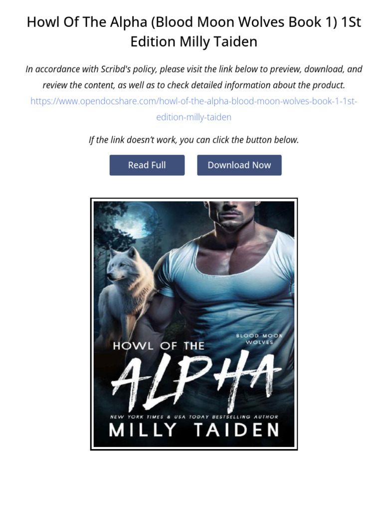 Howl of the Alpha (Blood Moon Wolves Book 1) 1st Edition Milly Taiden | PDF