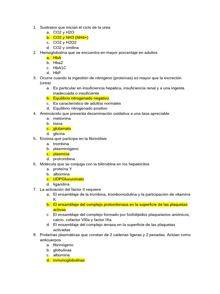 2do departamental | PDF | Coagulación | Sangre