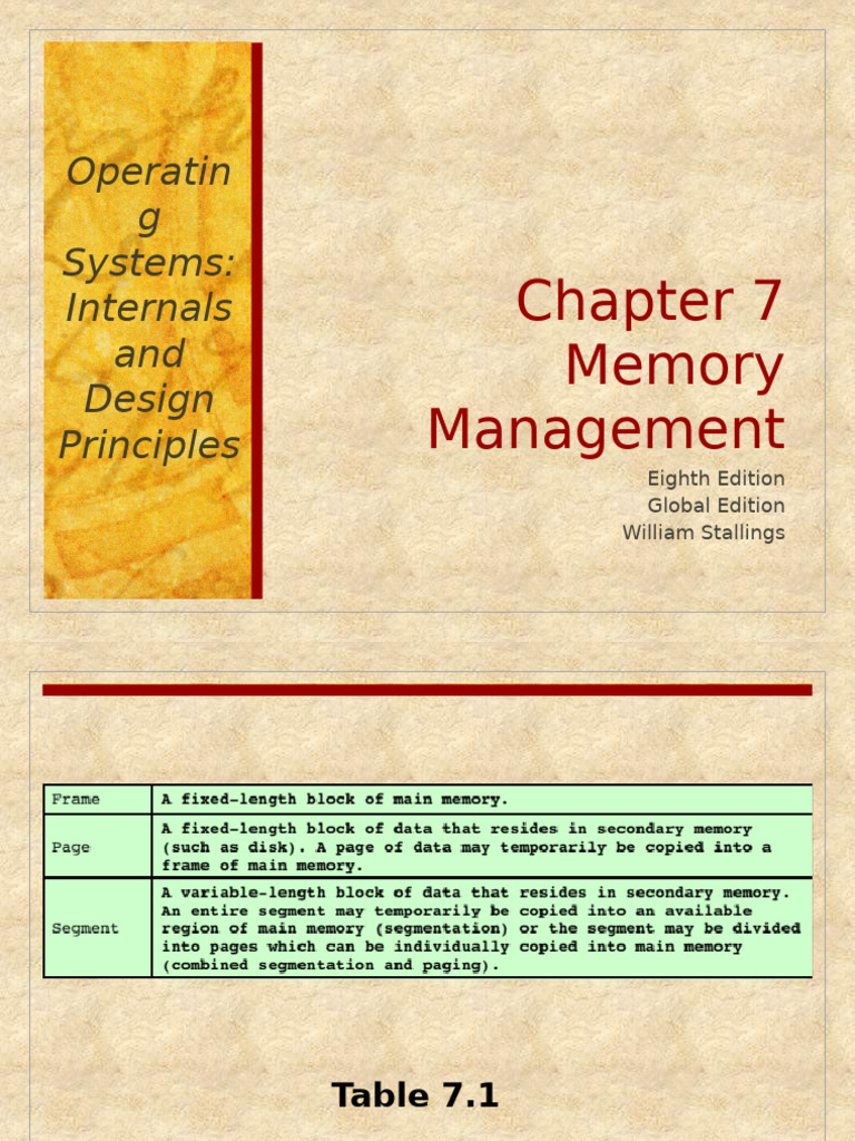 CH07 - Memory_Management | PDF | Computer Programming | Computer Architecture
