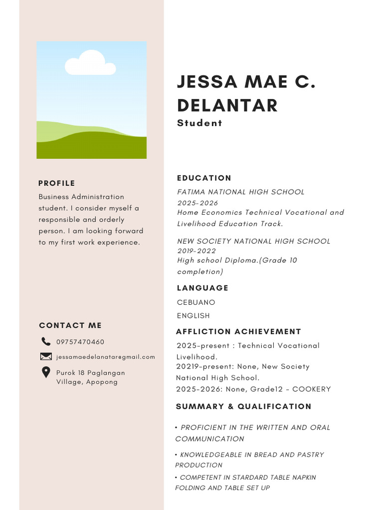 White Simple Student CV Resume_20260108_170242_0000 (1) | PDF