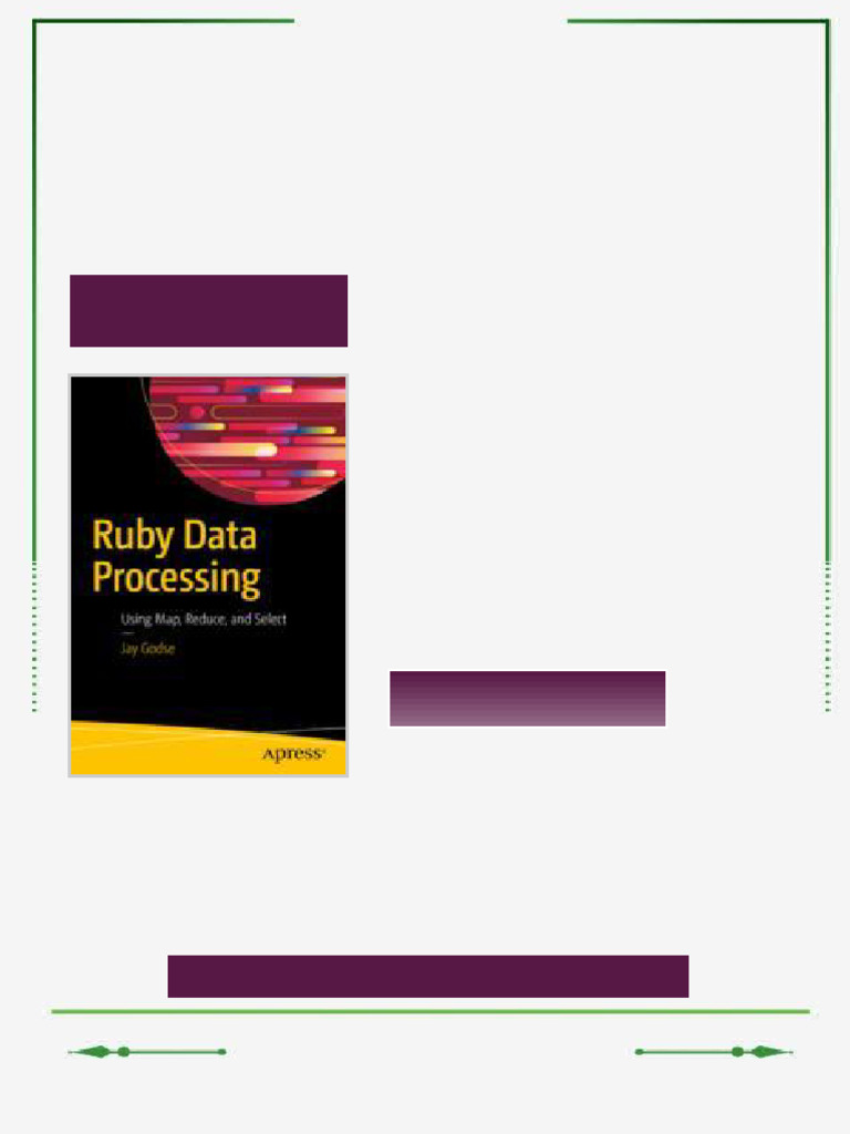 Ruby Data Processing: Using Map, Reduce, and Select 1st Edition Jay Godse eBook 2026 mega ...
