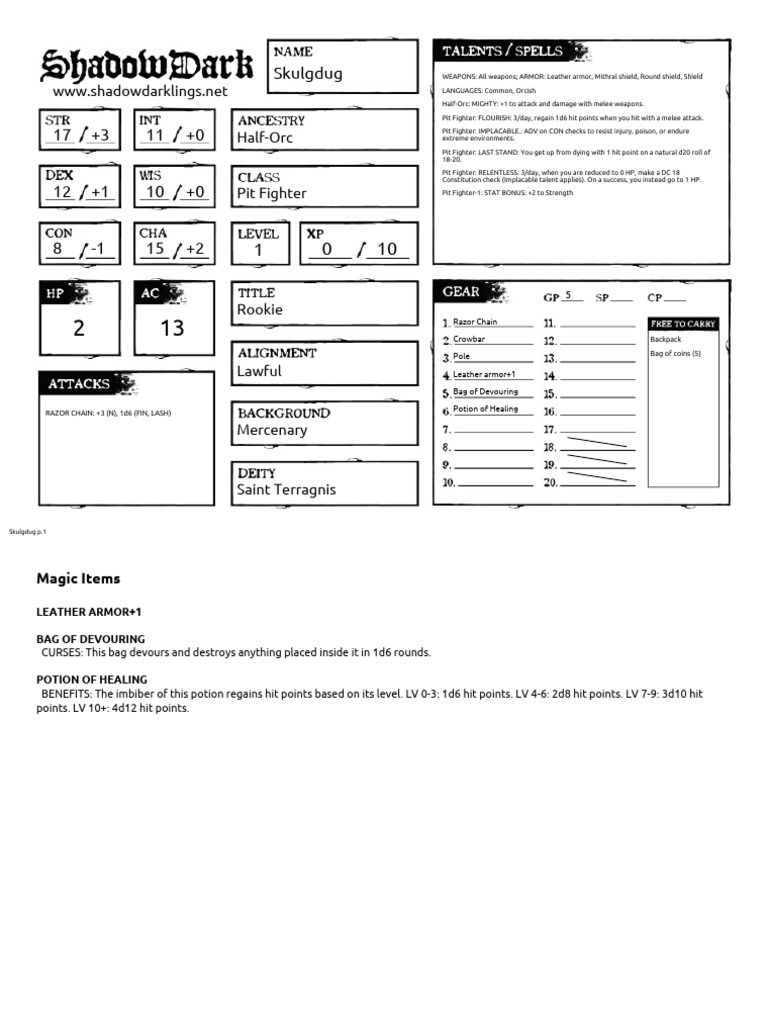 Skulgdug | PDF | Video Games | Gaming