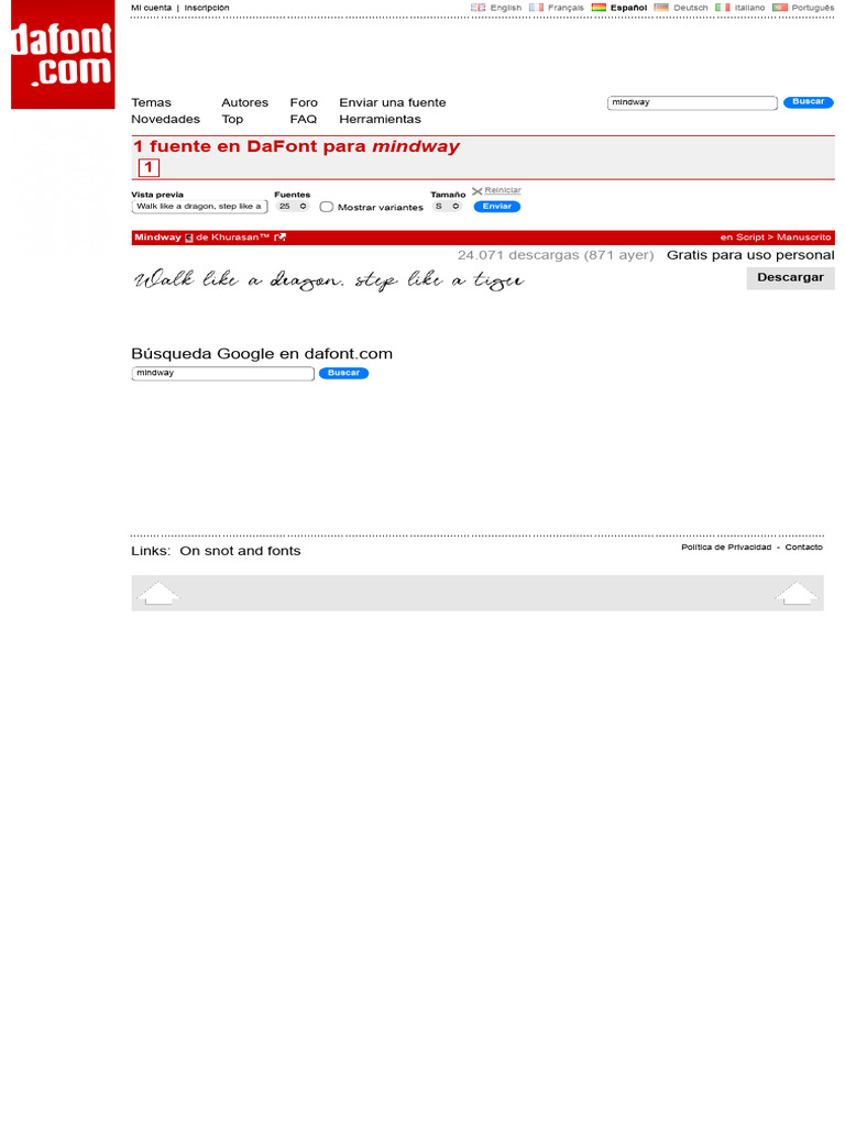 mindway - Búsqueda - dafont.com | PDF