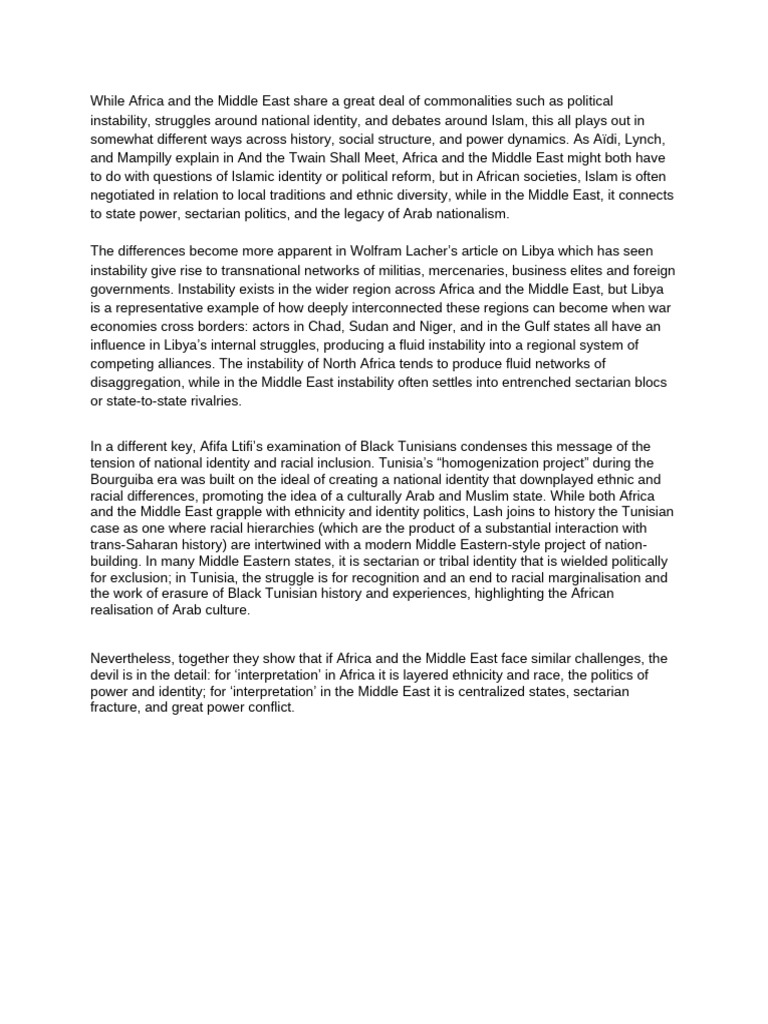 Middle East and North African Cultures | PDF | Africa | Sectarianism
