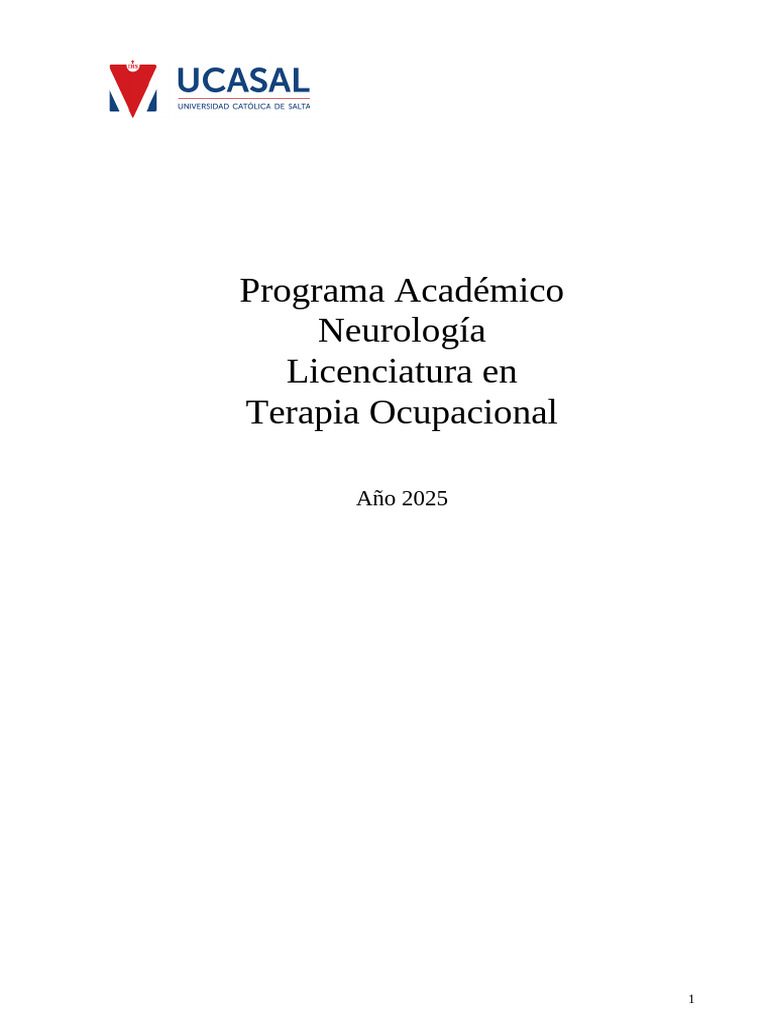 Programa Neurologia to 2025 | PDF | Neurología | Epilepsia