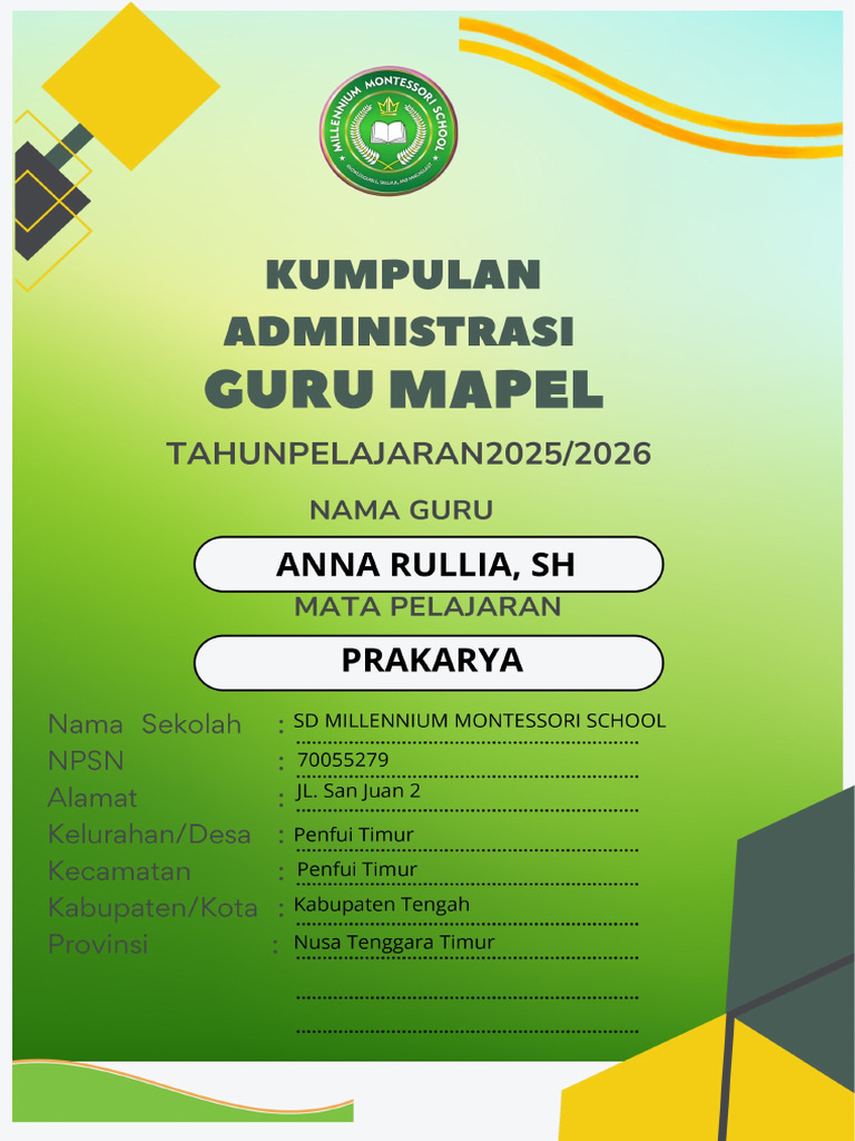 Cover Administrasi | PDF