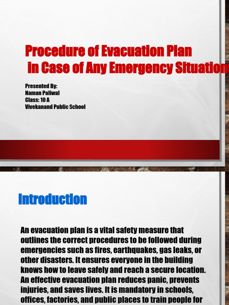 Decorative Evacuation Plan Presentation | PDF | Emergency Evacuation ...