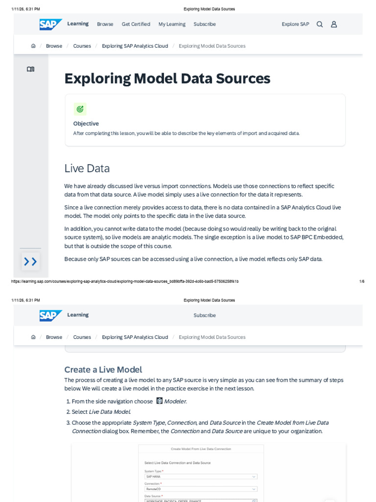 Exploring Model Data Sources | PDF | Data | Analytics
