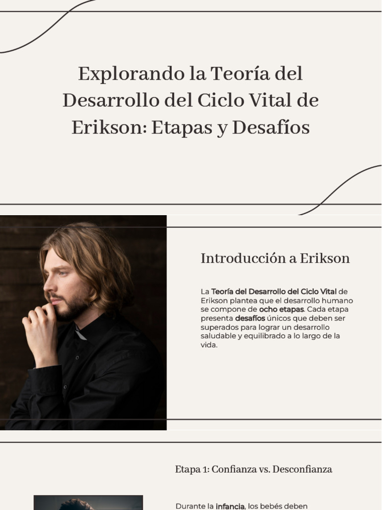 Teoría de Erikson: Etapas del Desarrollo | PDF | Adultos | Sicología