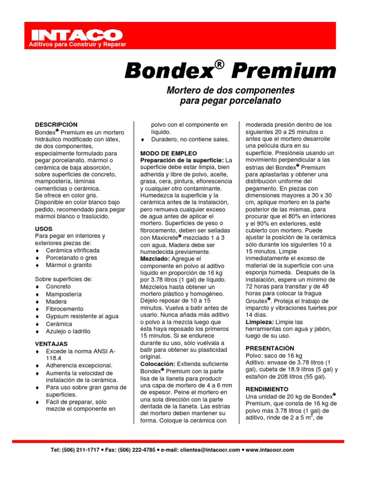 Bondex Premium | PDF | Pintar | Agua