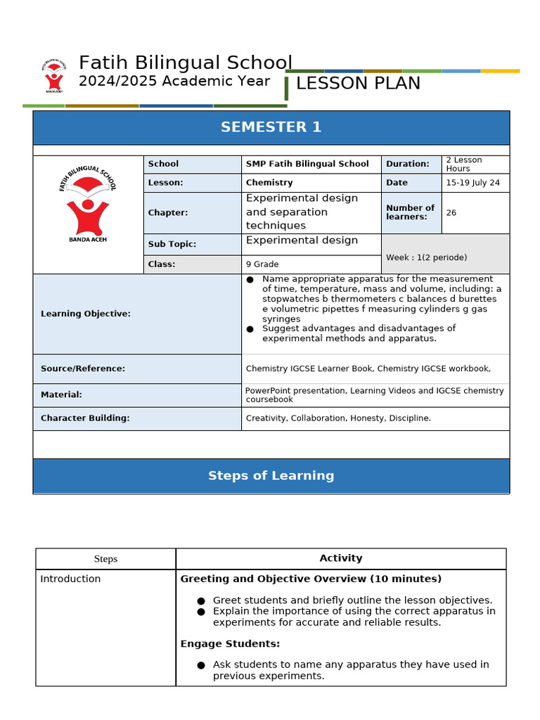 Lesson Plan Template[1] | PDF | Volume | Learning