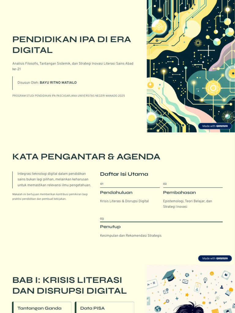 Pendidikan IPA Digital: Tantangan dan Inovasi | PDF