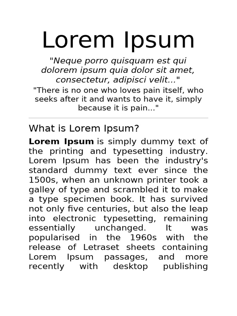Lorem Ipsum | PDF | Tullii