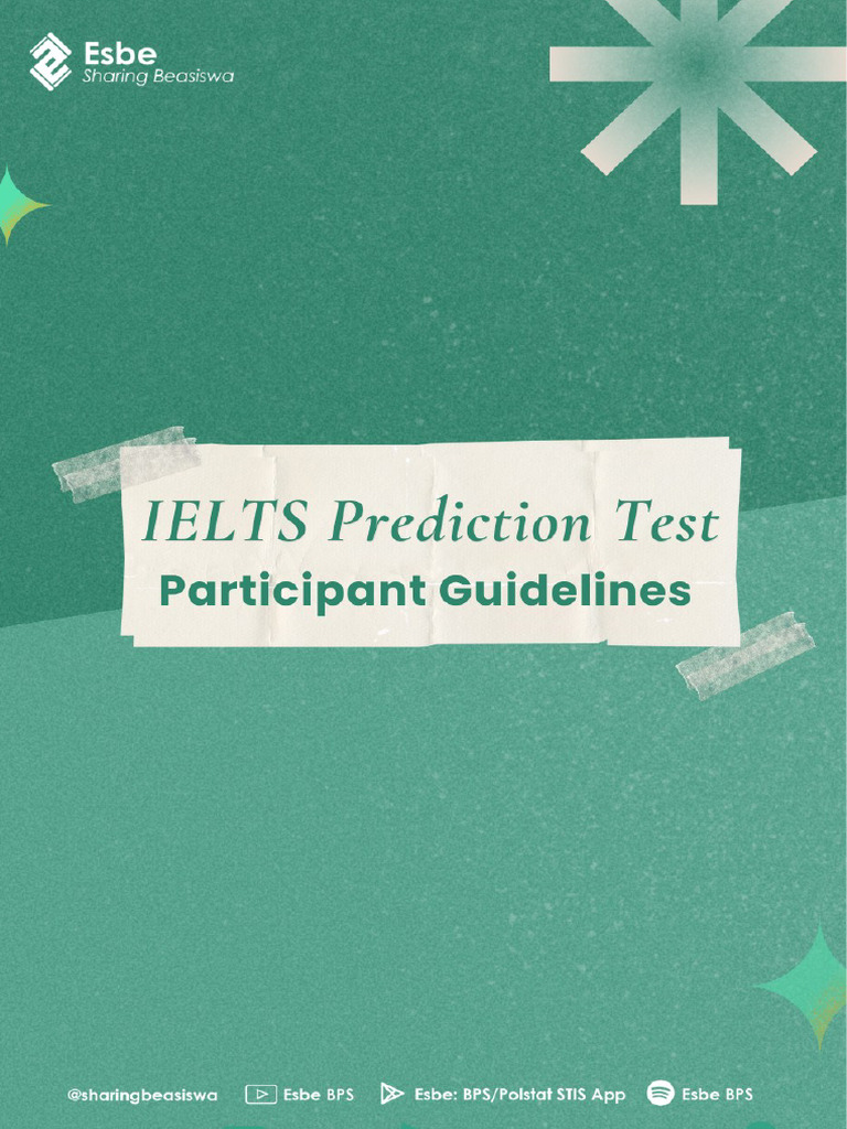 Panduan Tes Prediksi IELTS Daring 2025 | PDF