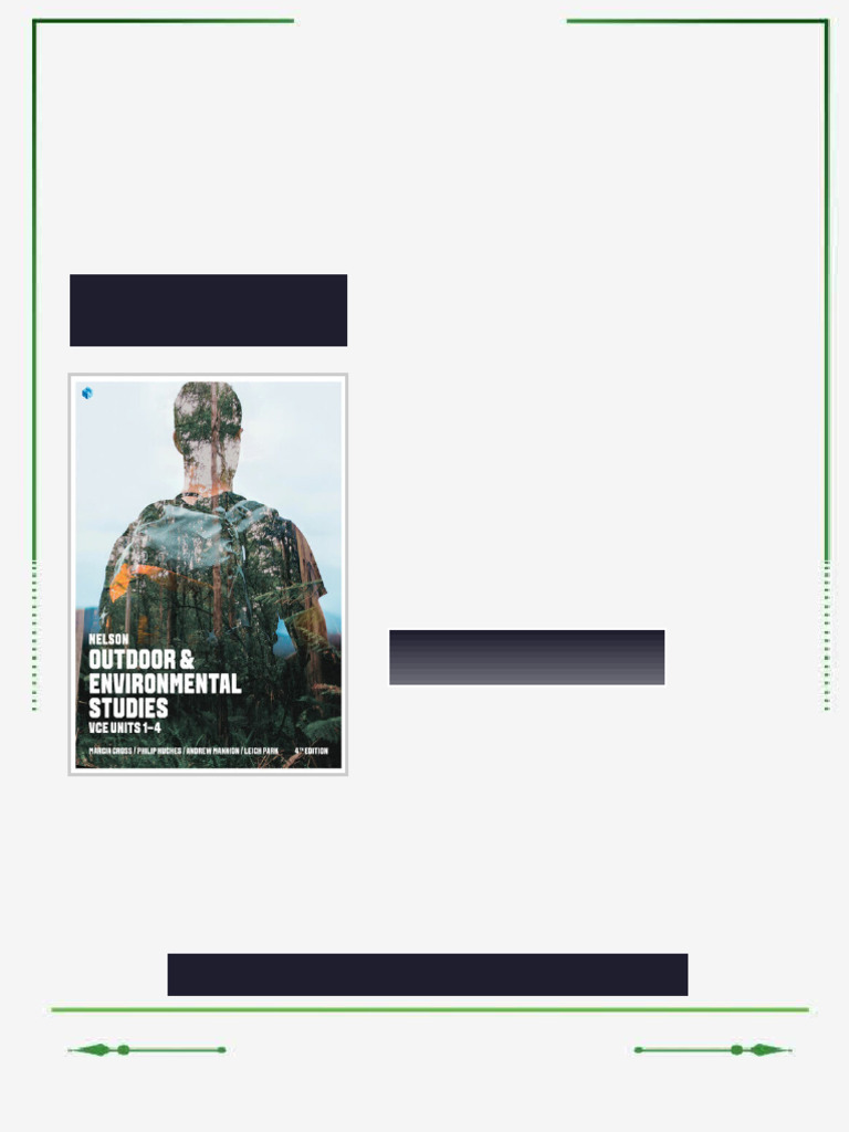 Nelson Outdoor and Environmental Studies 4 th Edition Marcia Cross ...